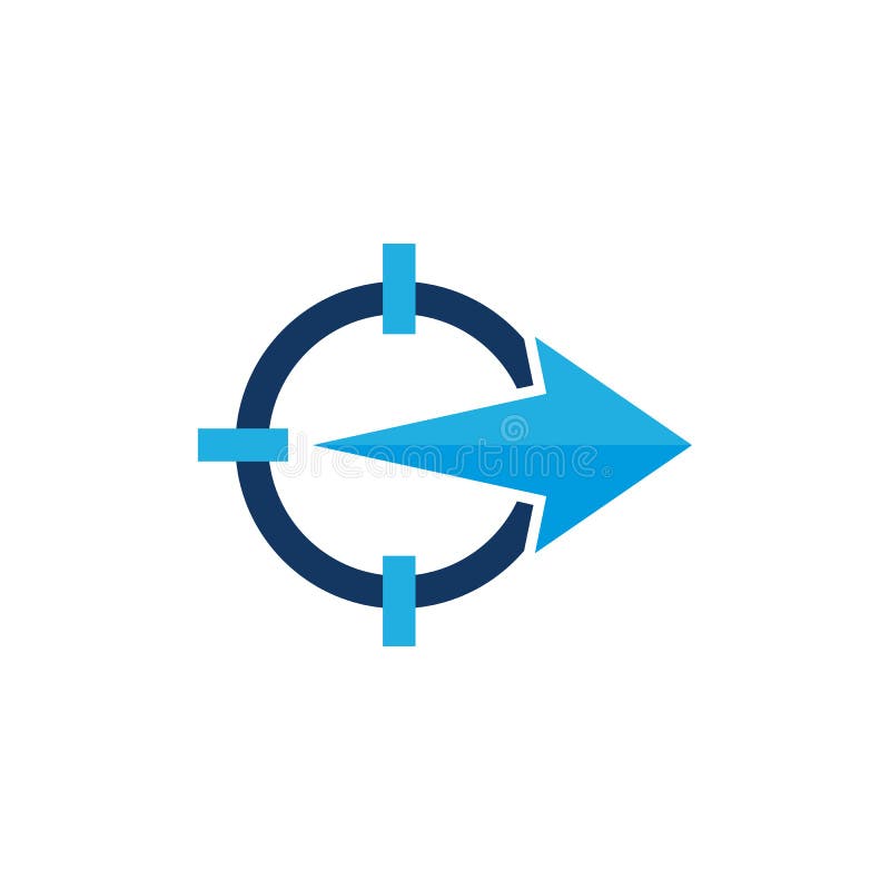 Arrow Target Logo Icon Design Stock Vector - Illustration of arrowheads ...