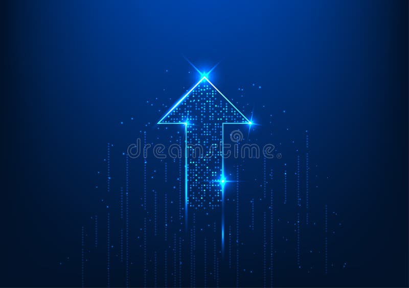 Arrow Technology Background, Arrow Rising Upwards it Shows the Rapid ...