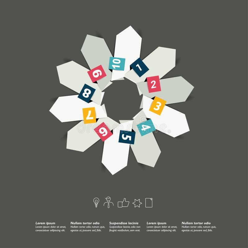 Black Infographic Templates in Business Brochure Style Stock Vector ...