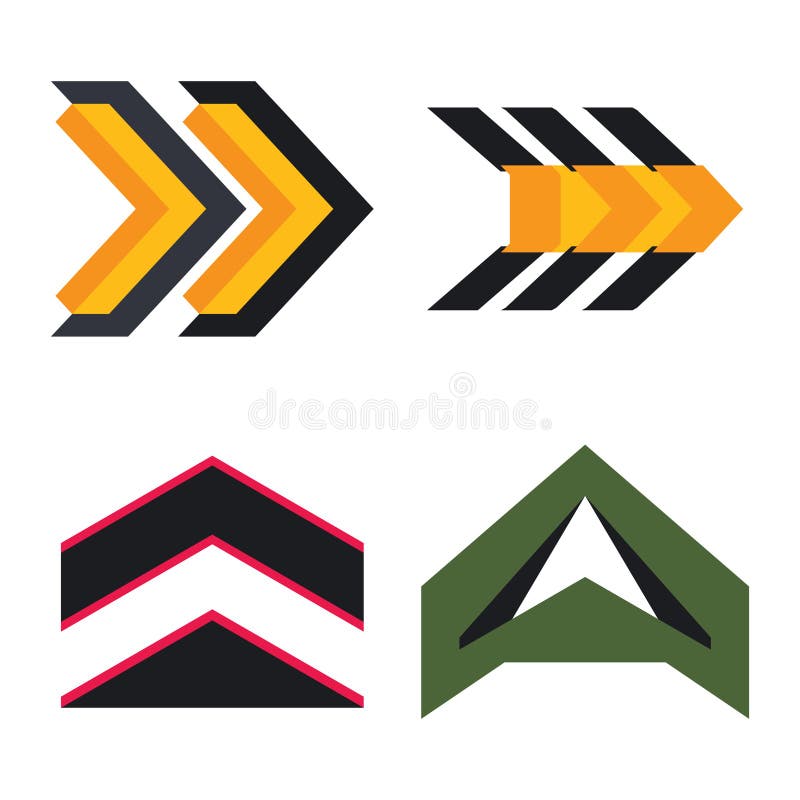 Arrow Template Icon stock illustration. Illustration of direction ...
