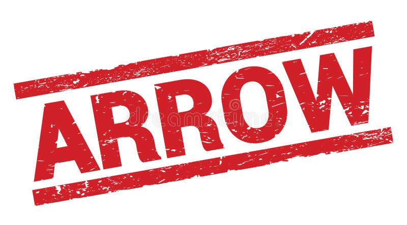 ARROW Text on Red Rectangle Stamp Sign Stock Illustration ...