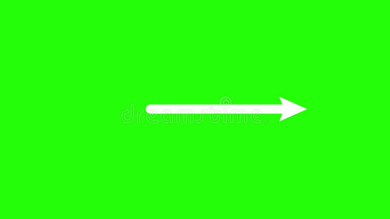 Arrow To Looping Greenscreen Animation Stock Video - Video of ...