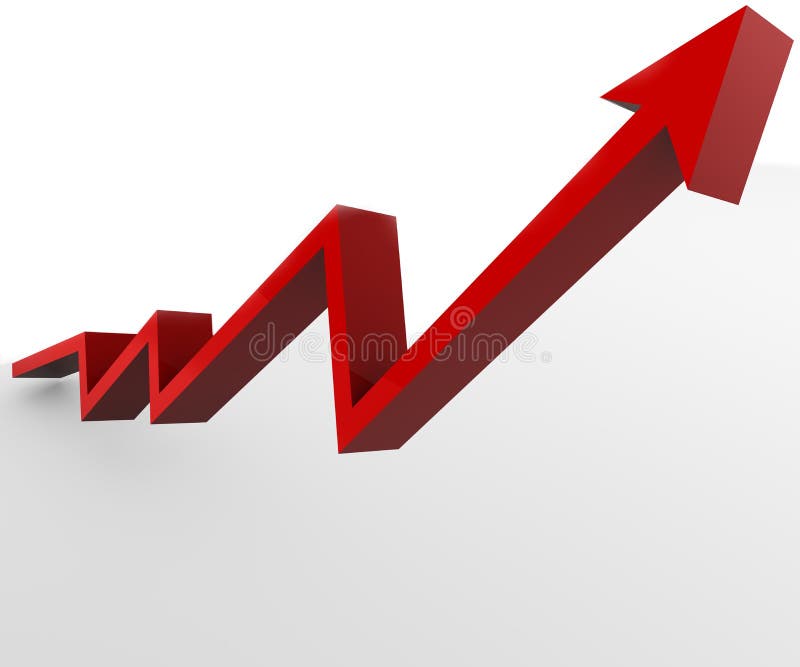 Arrow top View stock illustration. Illustration of investment - 9604637