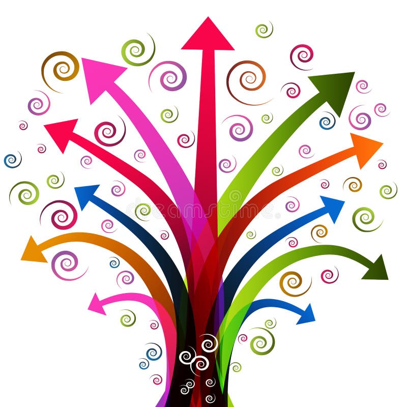 Swirl Tree Owl stock vector. Illustration of design, round - 19301486