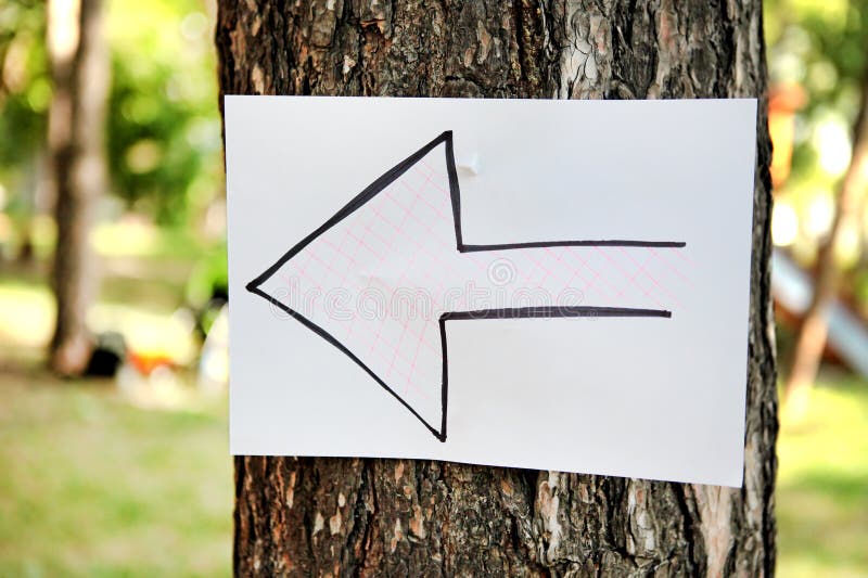 Arrow on the tree stock photo. Image of early, piece - 82553344