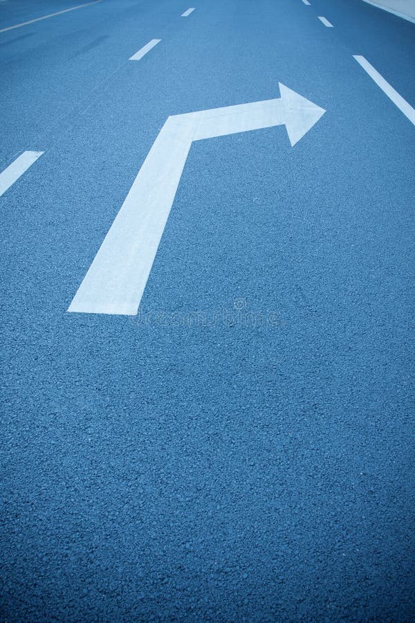 Arrow turn left on street stock photo. Image of parking - 45080274