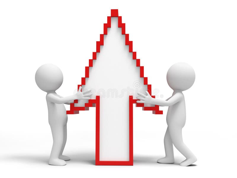 The arrow stock illustration. Illustration of sign, businessman - 30988856