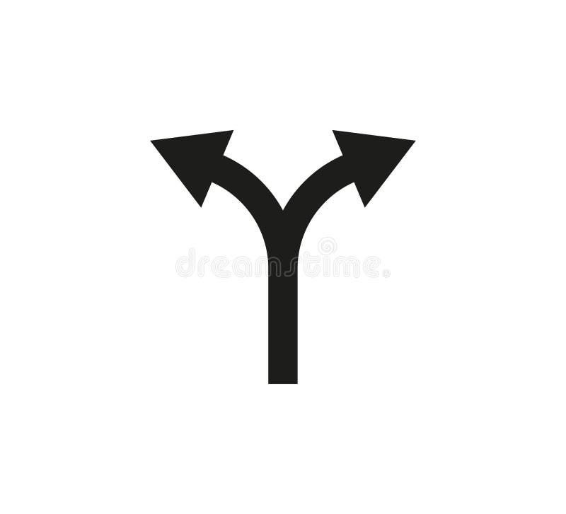 Arrow, Two Way, Direction Icon. Vector Illustration, Flat Design Stock ...