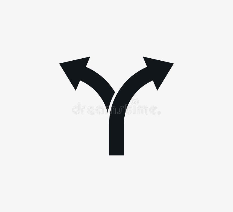 Arrow, Two Way, Direction Icon. Vector Illustration, Flat Design Stock ...