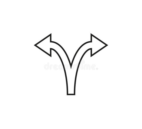 Arrow, Two Way, Direction Icon. Vector Illustration, Flat Design Stock ...