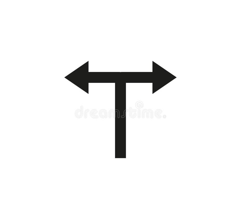 Arrow, Two Way, Direction Icon. Vector Illustration, Flat Design Stock ...