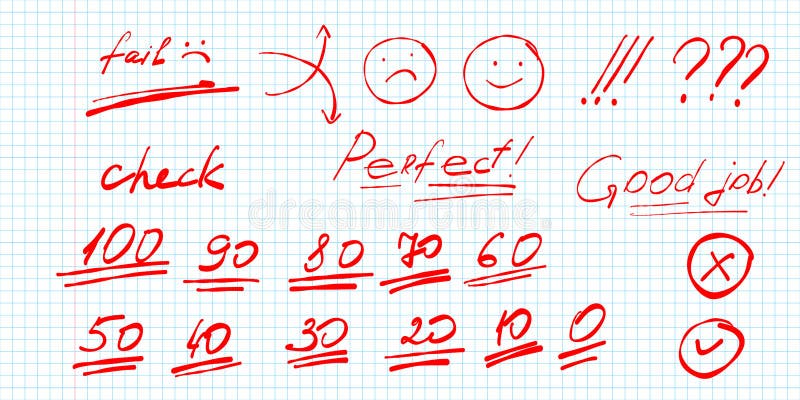 Arrow and Underline Marks for School Doodles. a Dynamic Set of Hand ...
