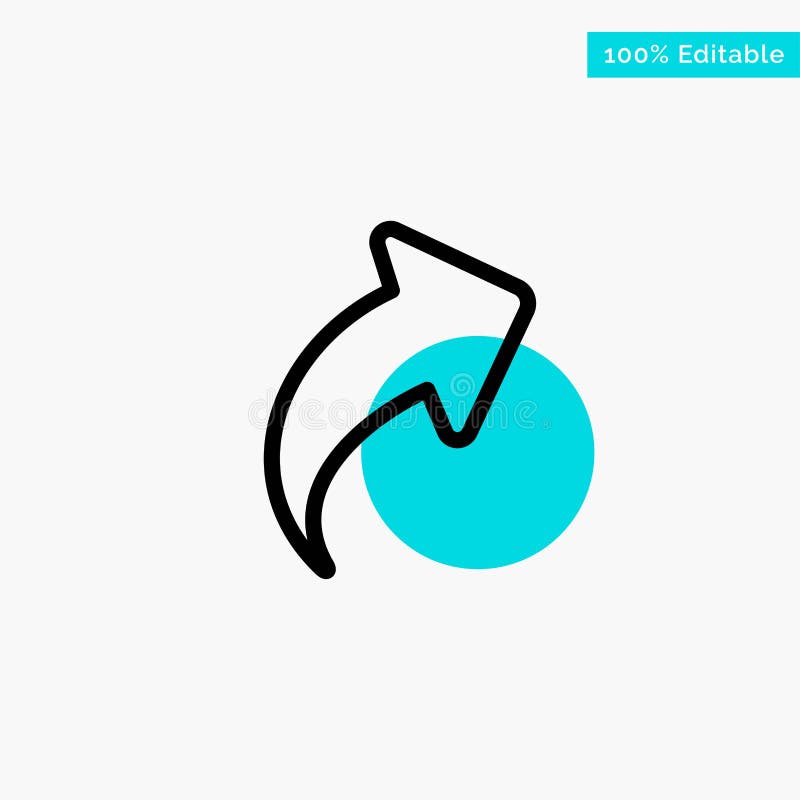 Arrow, Up, Direction, Right Turquoise Highlight Circle Point Vector ...