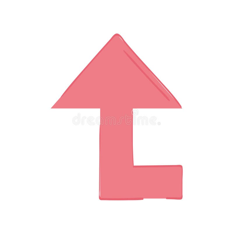 Arrow up direction stock vector. Illustration of template - 232875275