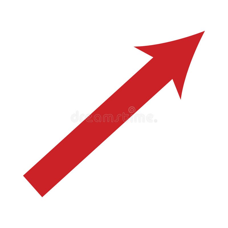 Arrow up growth icon stock illustration. Illustration of pictogram ...