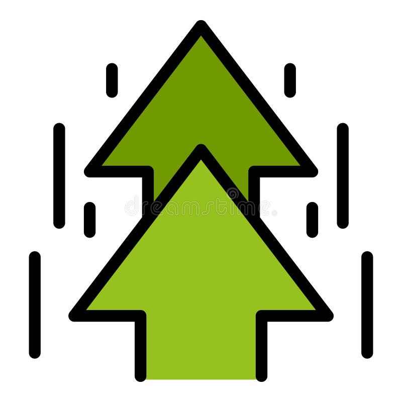 Arrow up icon vector flat stock vector. Illustration of vector - 284532188