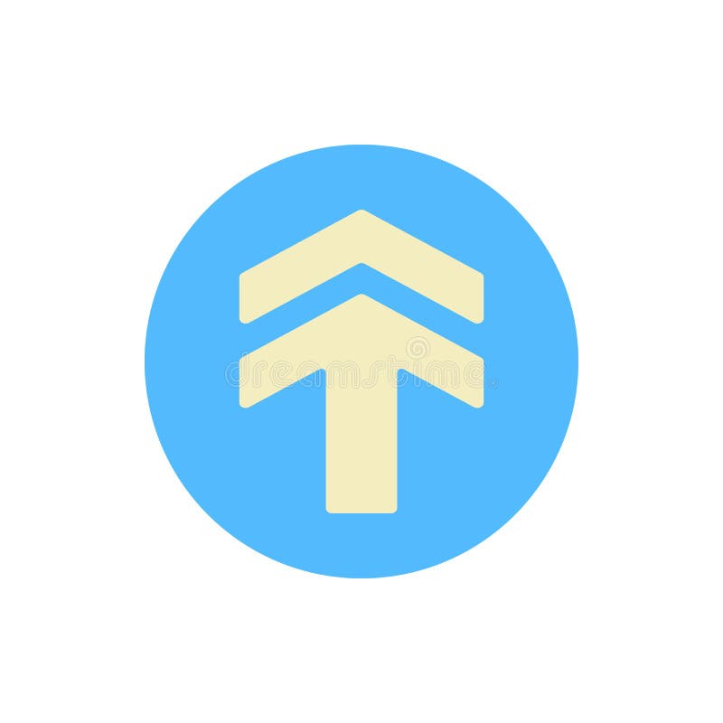 Arrow Up Icon. Simple Color Vector Elements of Pointer Icons for Ui and Ux, Website or Mobile ...