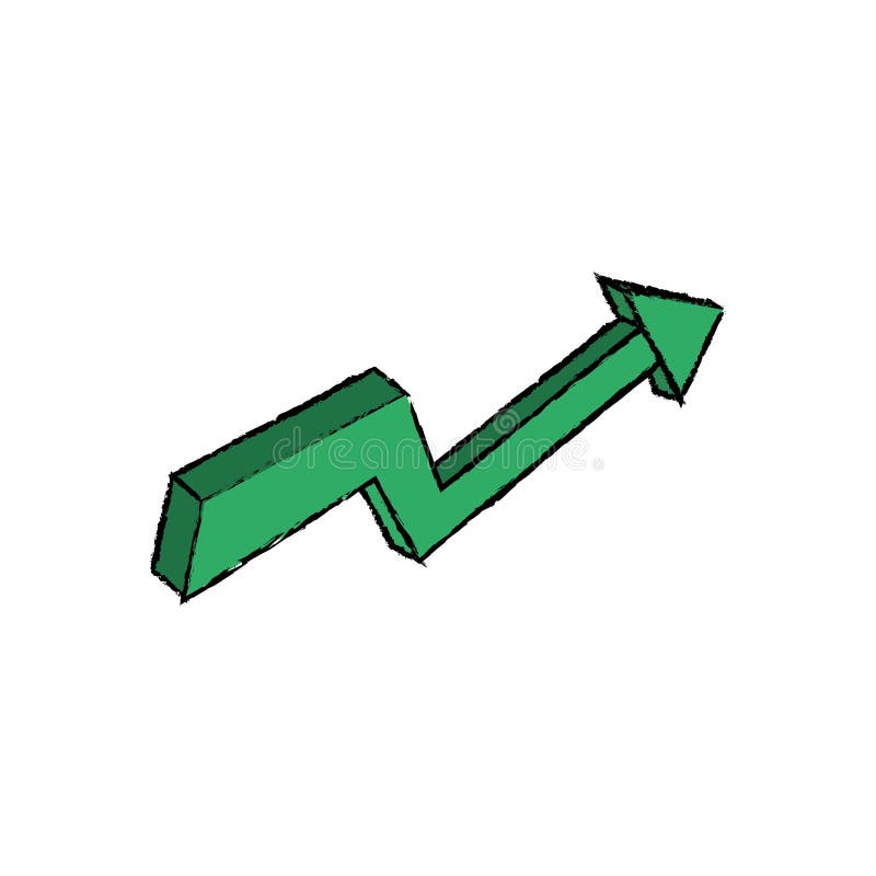 Arrow up increase stock illustration. Illustration of motion - 86274151