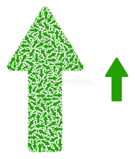 Arrow Up Recursive Collage of Self Icons Stock Vector - Illustration of ...