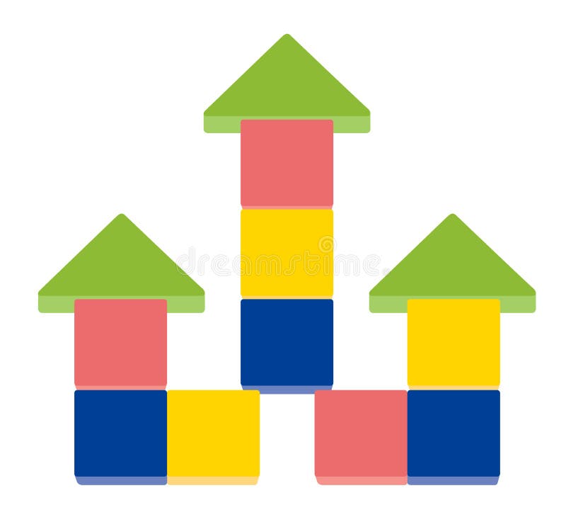 Arrow Up Shape Stack Blocks Stock Illustrations – 20 Arrow Up Shape ...