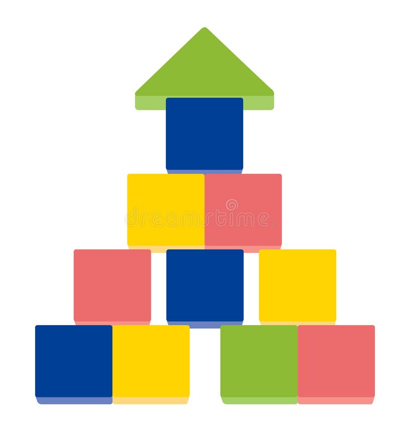 Arrow Up Shape Stack Blocks Stock Illustrations – 20 Arrow Up Shape ...