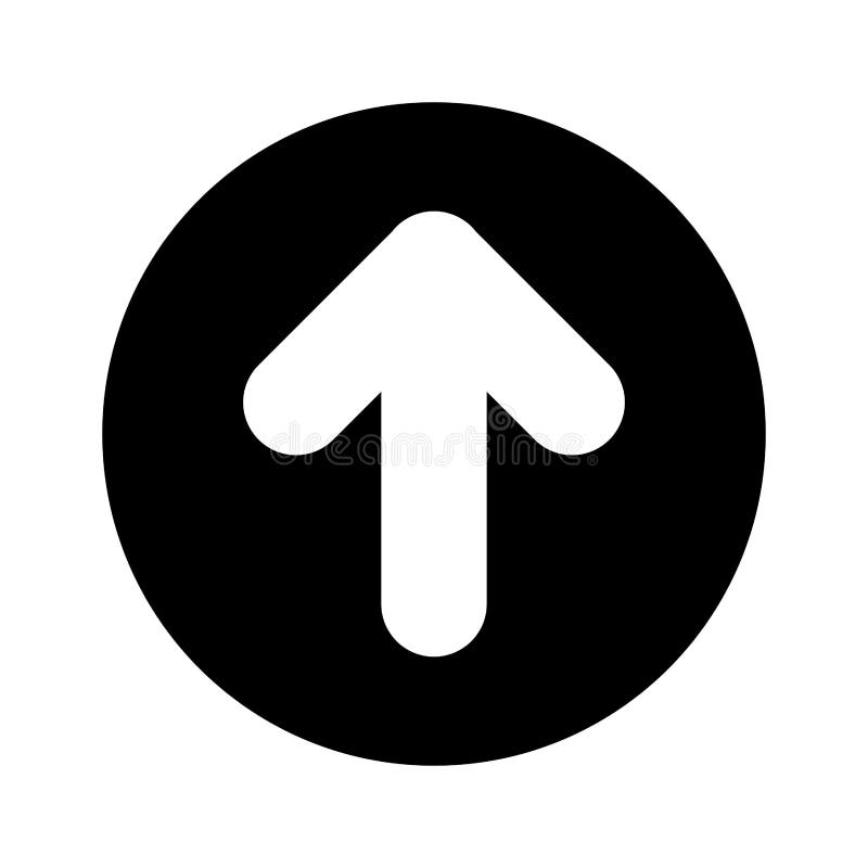 Arrow upload isolated icon stock vector. Illustration of vector - 90629764