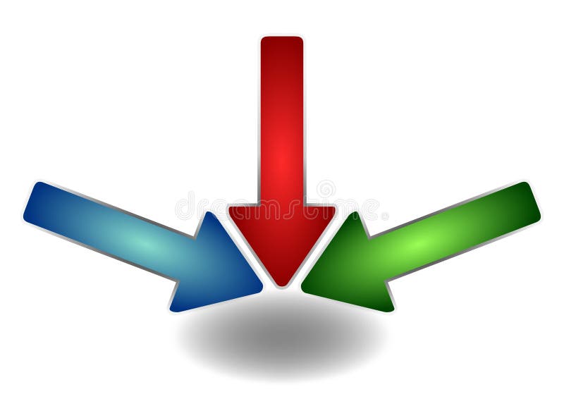 Arrow stock vector. Illustration of round, arrow, white - 83691499