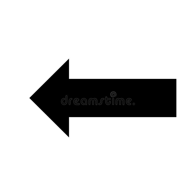 Arrow Glyph Flat Vector Icon Stock Vector - Illustration of digital ...