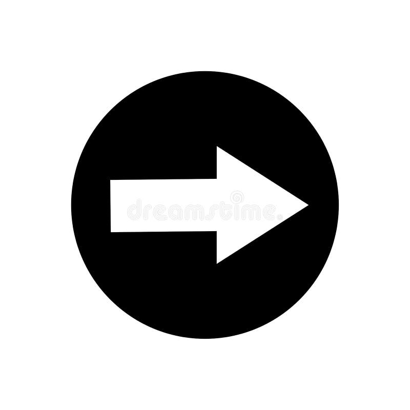 Arrow Vector Icon. Location Icon. Flat Arrow Circle for Web Design ...