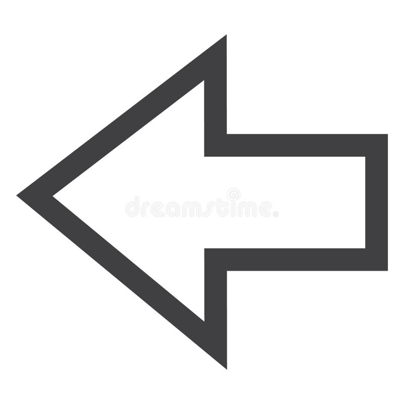 Arrow vector icon stock illustration. Illustration of click - 118177958