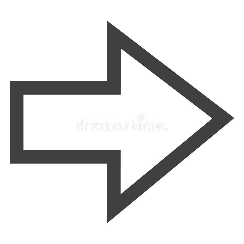 Arrow vector icon stock illustration. Illustration of element - 118177986