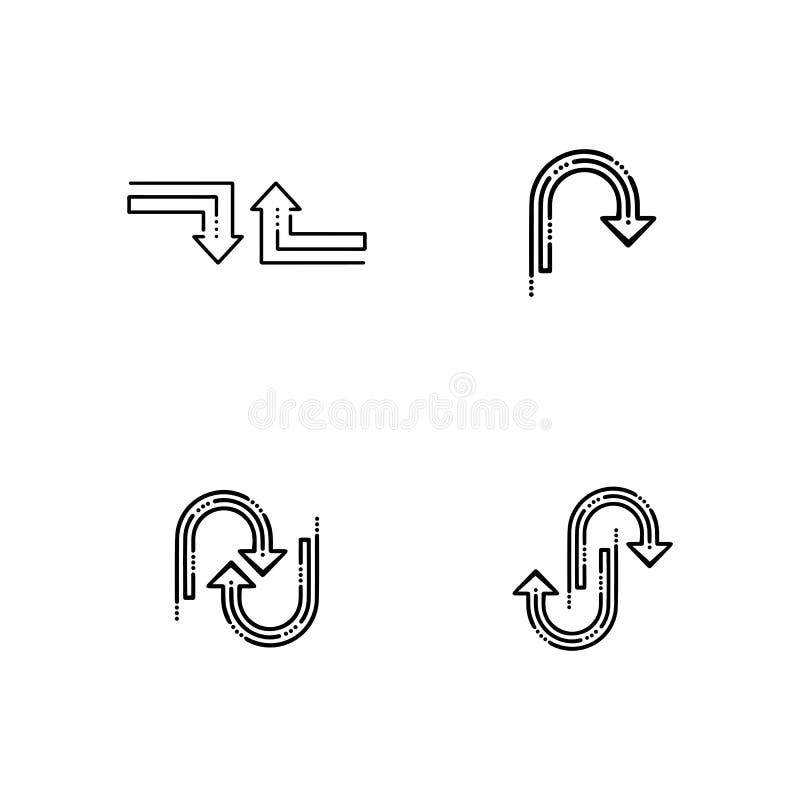 Arrow Vector Illustration Icon Stock Illustration - Illustration of ...