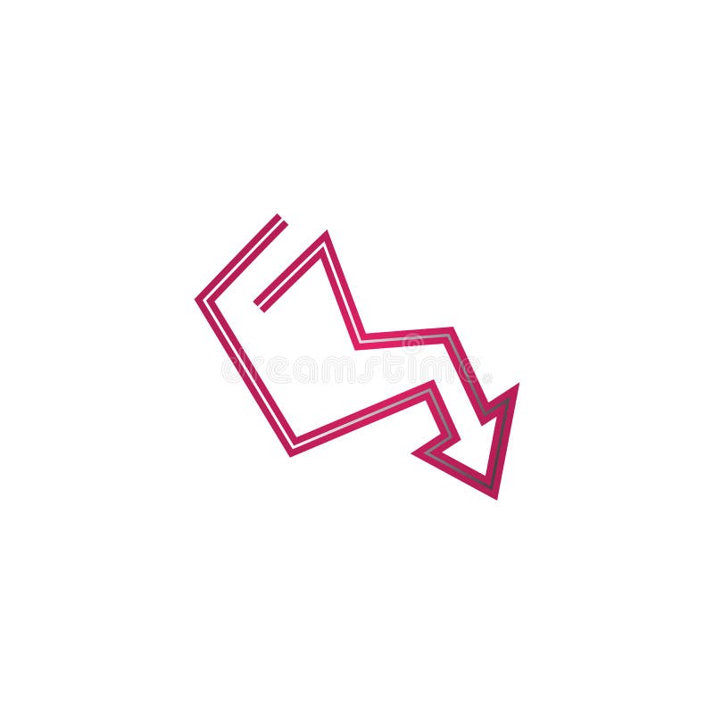 Arrow Vector Illustration Icon Template Design Stock Vector ...