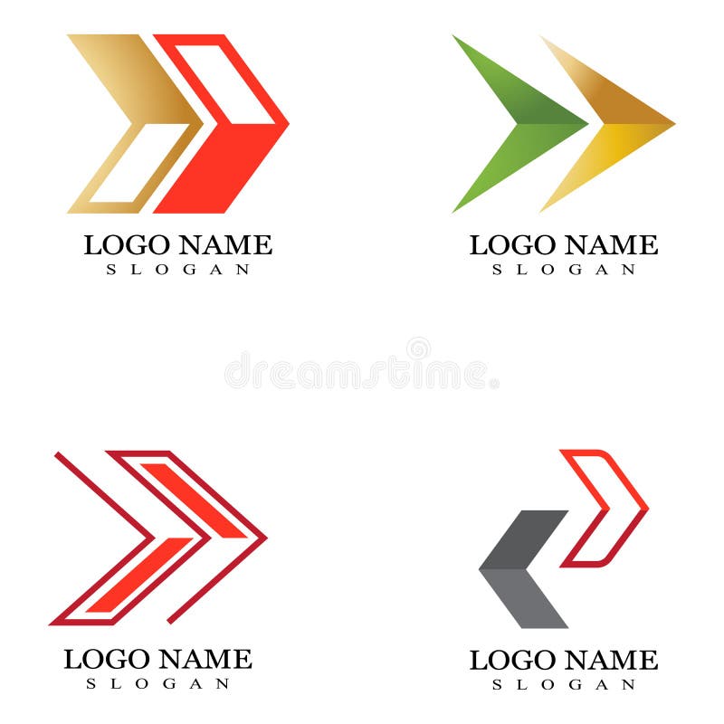 Arrow Vector Illustration Icon Template Design Stock Vector ...