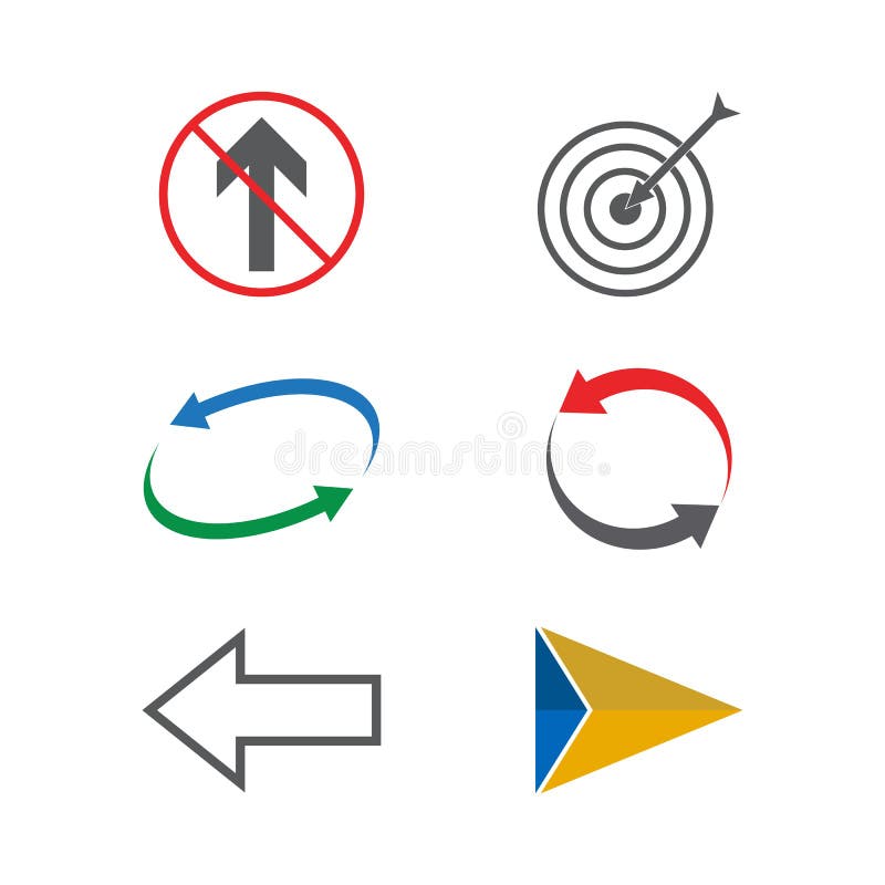 Arrow Vector Illustration Icon Template Design Stock Vector ...