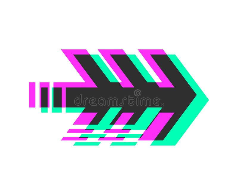 Arrow visual effect symbol stock vector. Illustration of traffic ...