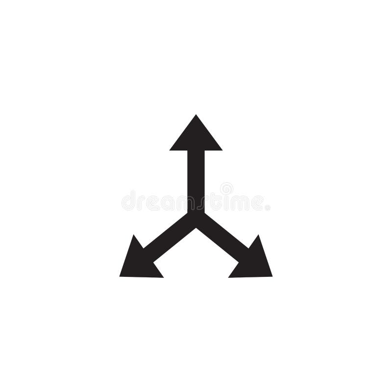 Arrow Way Path Icon Logo Design Vector Template Stock Vector ...