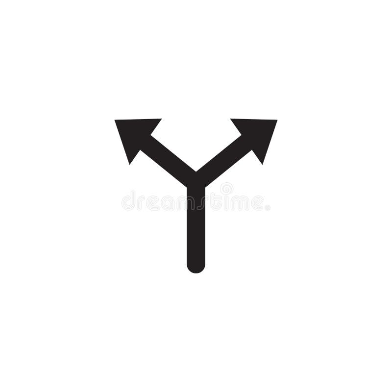 Arrow Way Path Icon Logo Design Vector Template Stock Vector ...