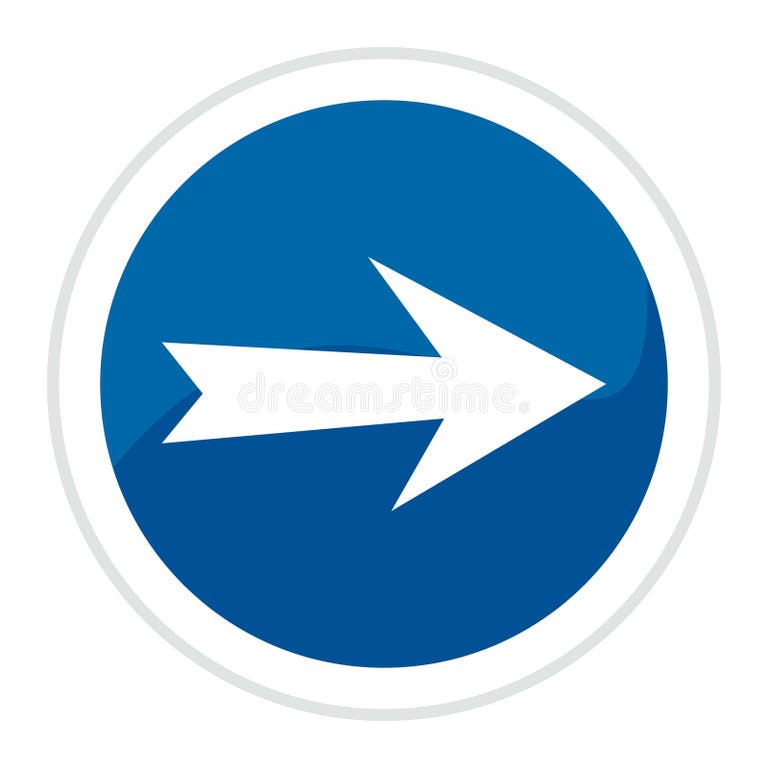 Arrow web button stock vector. Illustration of round, icon - 8598332