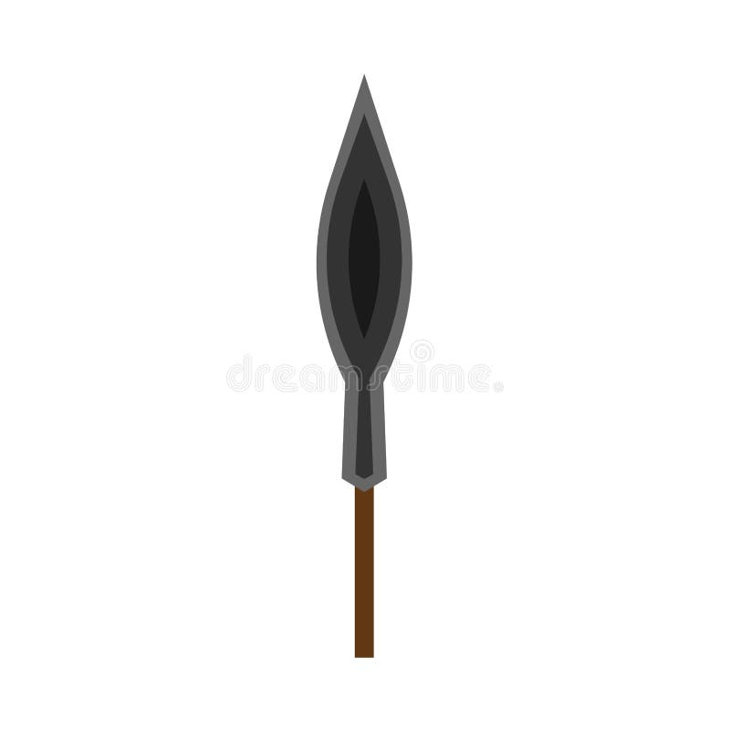 Arrowhead Bow Flat Vector Shape Element Archery. Tribal Weapon Icon ...