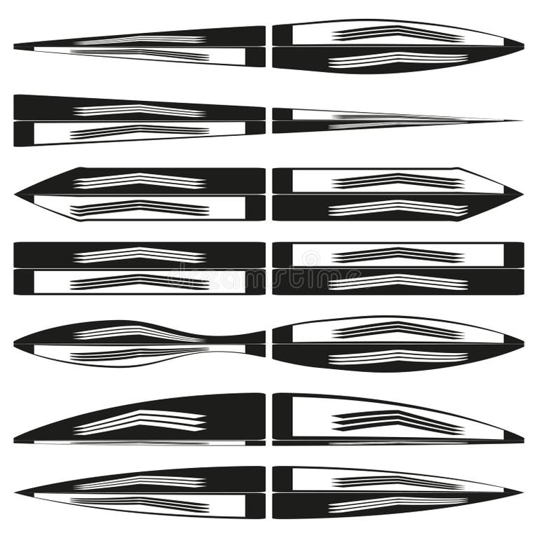 Arrowhead Column Pattern. Stacked Spear Rows. Directional Border Vector ...