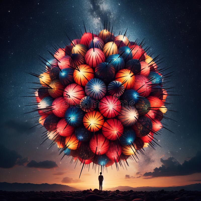 92 53. Arrowhead Shells_ Large, Spherical Fireworks Th Stock Image ...