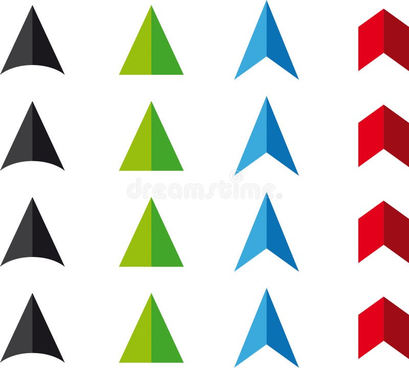 Arrowheads stock vector. Illustration of orange, green - 15719211