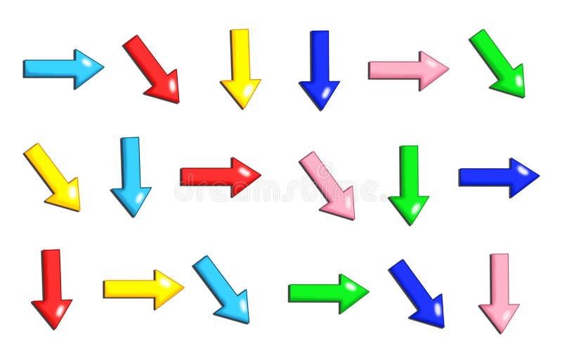 Modern arrows set stock vector. Illustration of digital - 33502131