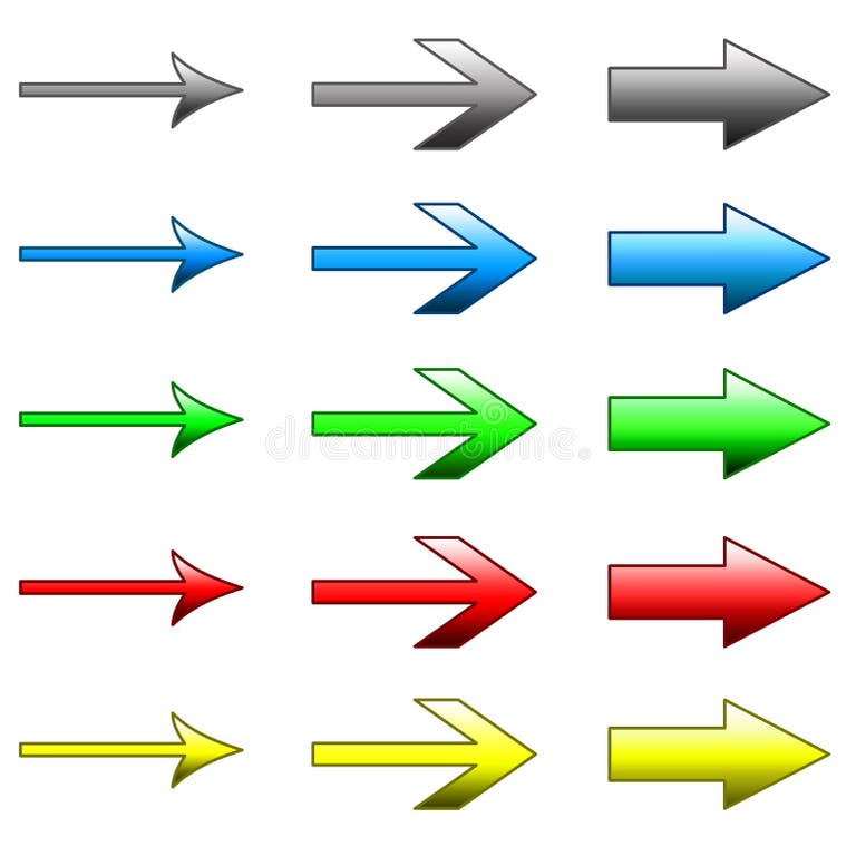 Coloured Arrows Stock Illustrations – 233 Coloured Arrows Stock ...