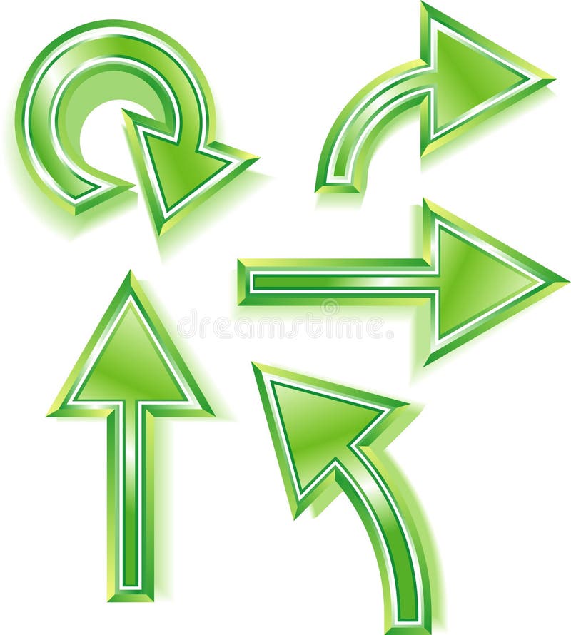 Arrows on Target with Figure Stock Illustration - Illustration of ...