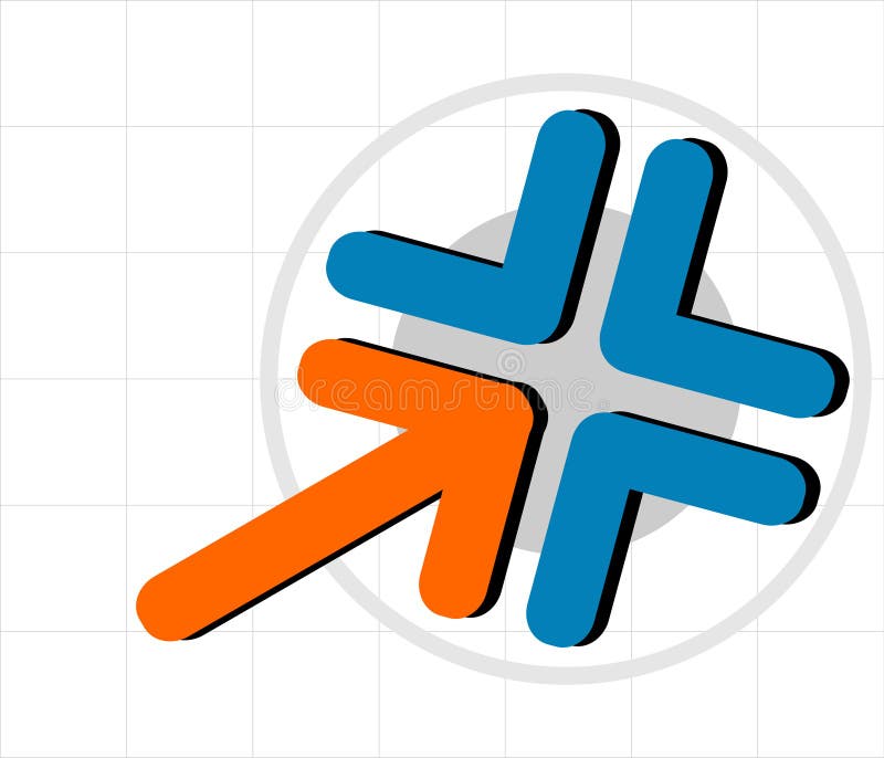 Arrows stock vector. Illustration of bitmap, abstract - 2491486