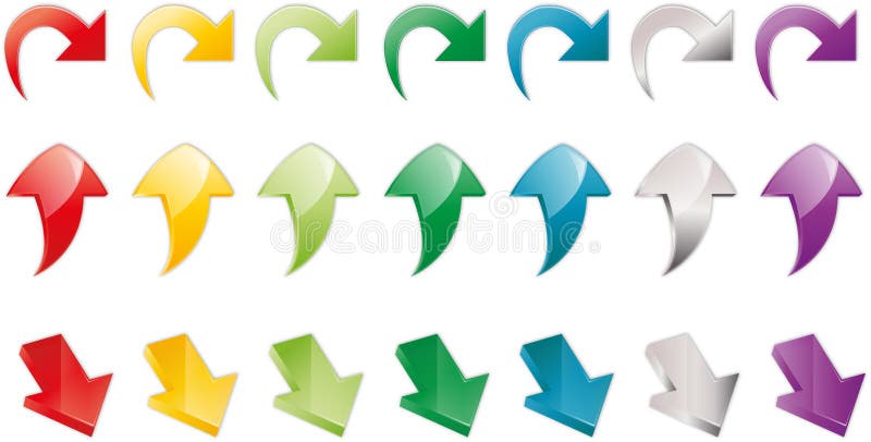 Arrows stock illustration. Illustration of flashy, colored - 26954560