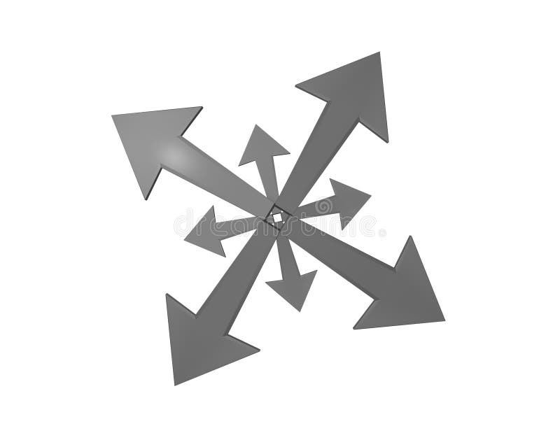 Eight directions arrows stock vector. Illustration of eight - 29966907