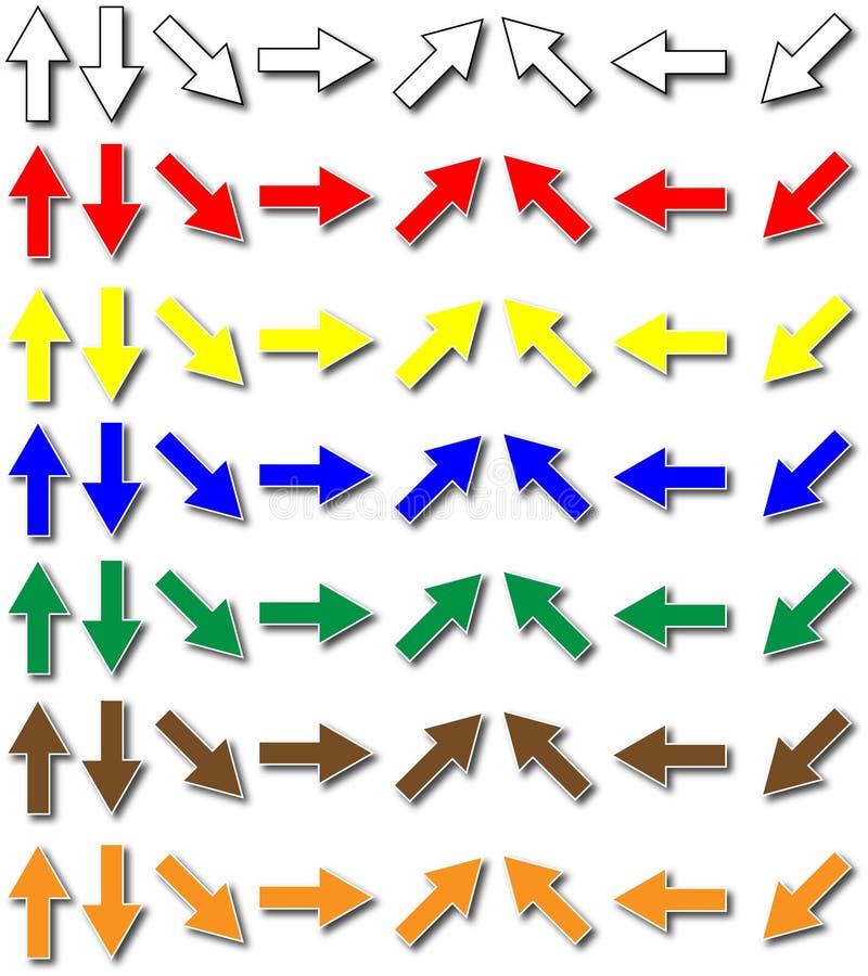 Arrows stock vector. Illustration of blue, internet, designer - 7285434